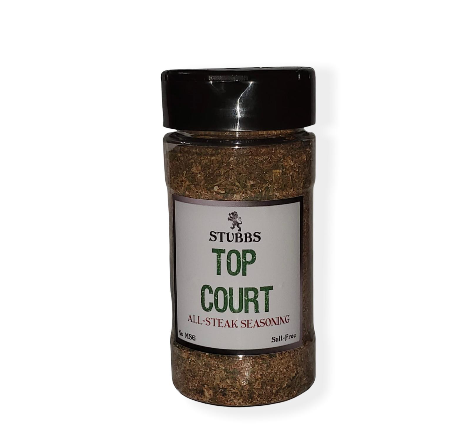 TOP COURT ALL-STEAK SEASONING - STUBBS FINE FOODS